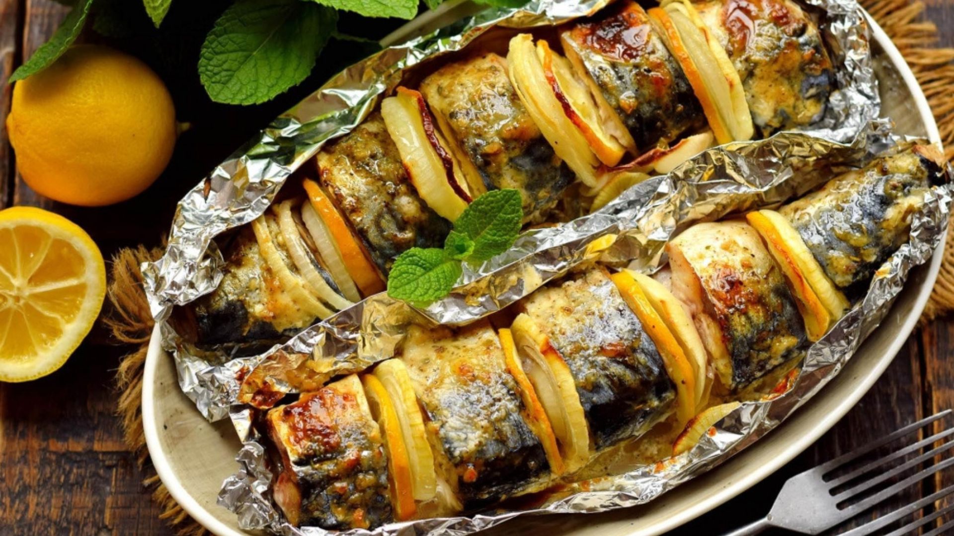 Skumbrė, kepta orkaitėje folijoje | Sketis